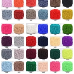 Wholesale In Stock Tufting Yarn, 8-Ply Acrylic Milk Cotton Yarn for ...